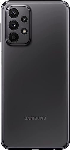 SAMSUNG Galaxy A23 (SM-A235F/DS) Dual SIM, 128GB + 4GB, Factory Unlocked GSM, International Version (Fast Car Charger Bundle) - No Warranty - (Black)