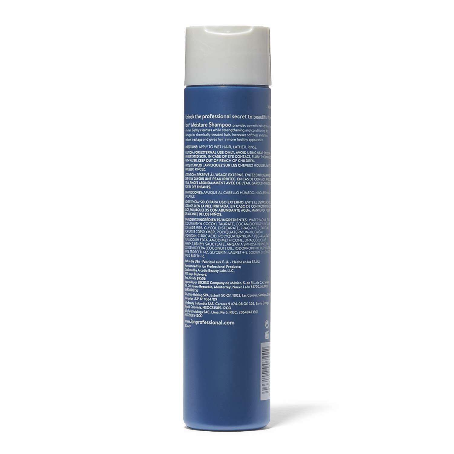 ion Moisture Shampoo, Vegan, Sulfate Free, Paraben Free, Hydrating, Moisturizing