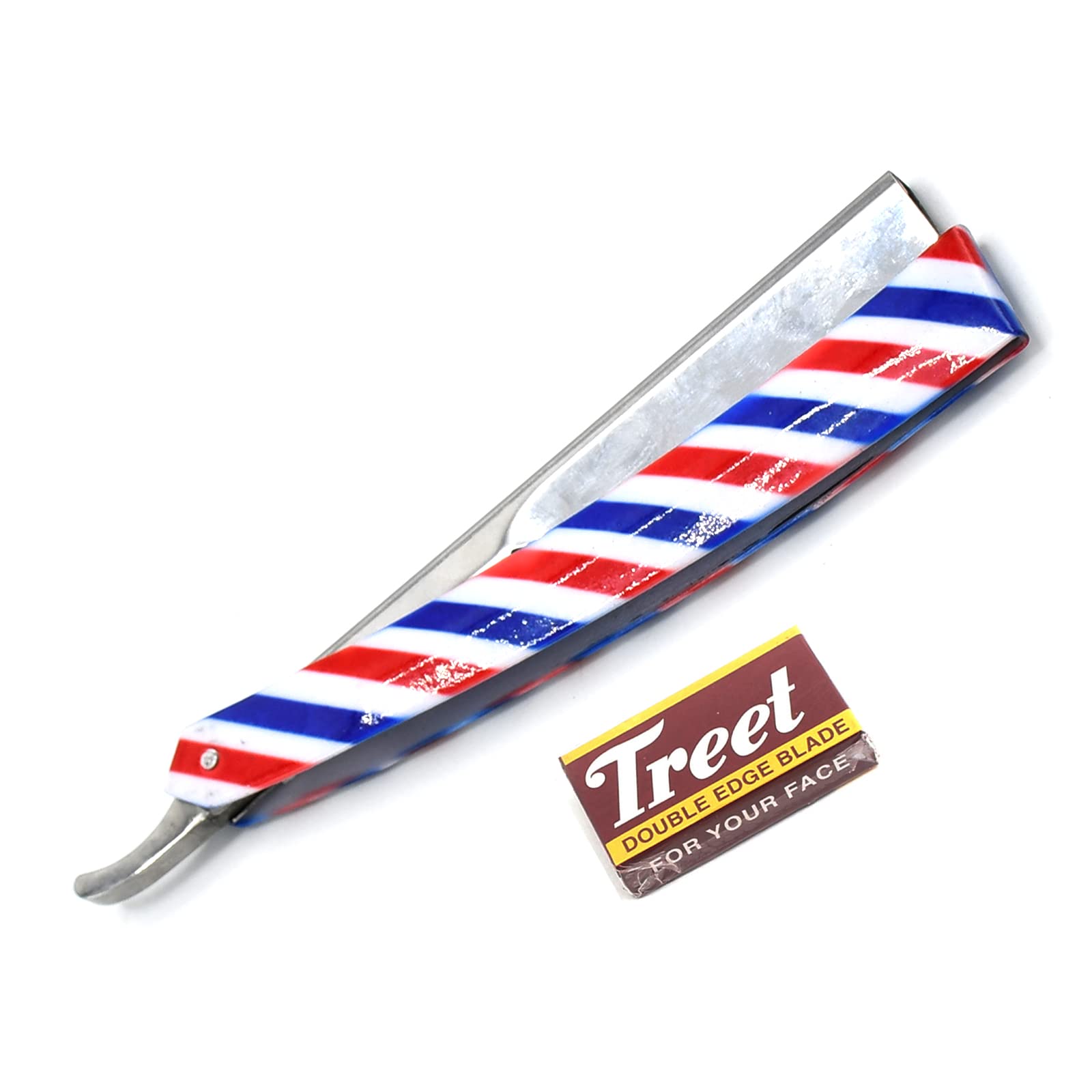 AAProTools Professional Barber Hair Shaving Razor Straight Knife With Free 10 Blade BTS-192