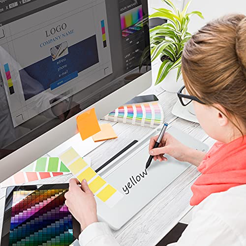 Small Glass Desktop Whiteboard Dry-Erase-Board - Computer Keyboard Stand White Board Surface Pad with Drawer, Desk Organizers with Accessories for Office, Home, School Supplies