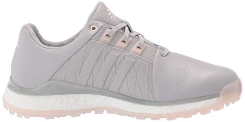 adidas Women's Tour360 XT Spikeless Golf Shoe Glory Grey/Pink Tint/Silver Metallic 9 M