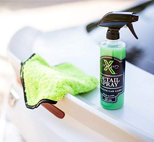 Liquid X Detail Spray - Quick Detailer with Sealant - Prevent and Remove Water Spots - No Streak Formula for Cars, Boat, RV, Motorcycle, UTV/ATV (16 oz)