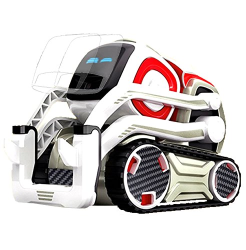 IPG for Cozmo Robot Face Screen Guard Decoration KIT Include Wheels&Body Set 7 Units Decals+2 Units Screen Protector (This is NOT A Robot) (Black Carbon Fiber)