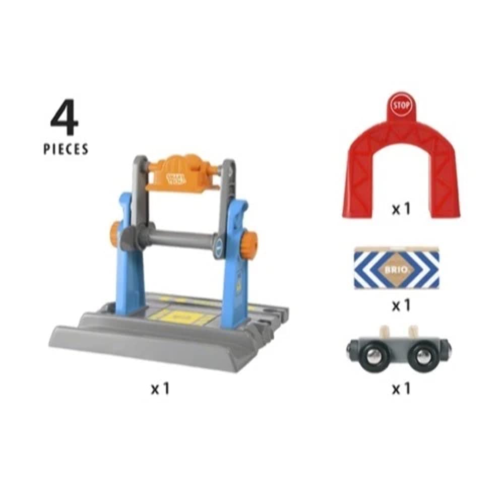BRIO 33827 World-Smart Tech Railway-Harbor Crane,Multi