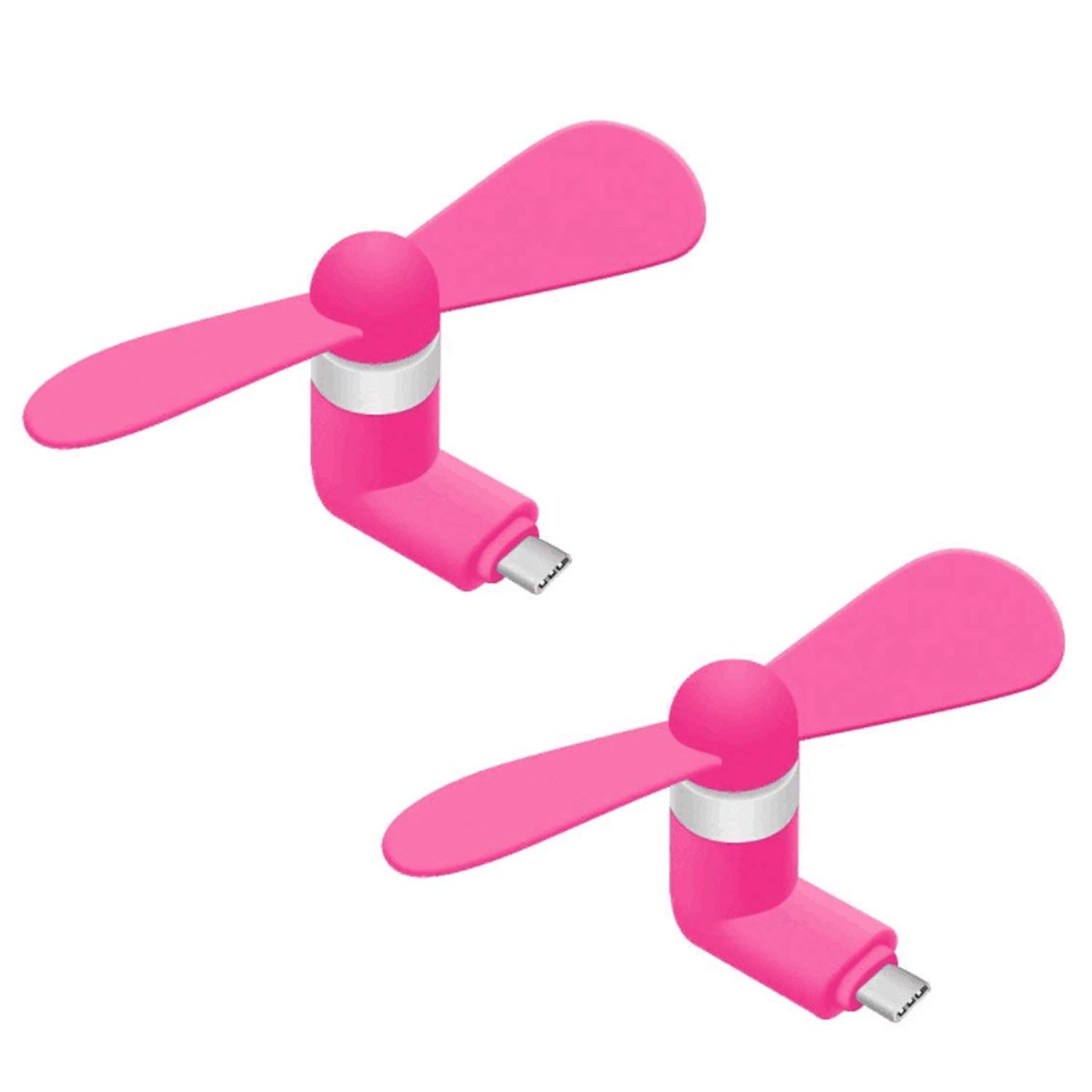 Akiimy 6 Packs USB Type C Mini Fan for Cell Phones Portable Mini USB Fan Handheld Personal Fan Compatible with Samsung Galaxy Note 9/Galaxy S10 Plus/S9/S8/One Plus/Google Nexus