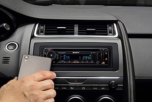 Sony MEX-N5300BT 1-DIN CD Car Stereo & SiriusXM Tuner Bundle. Radio with Bluetooth, AM/FM, Plays FLAC Files, 3 Pre-Amp Outputs, Two Zone Color Illumination. Voice Control for Android, Siri Eyes Free