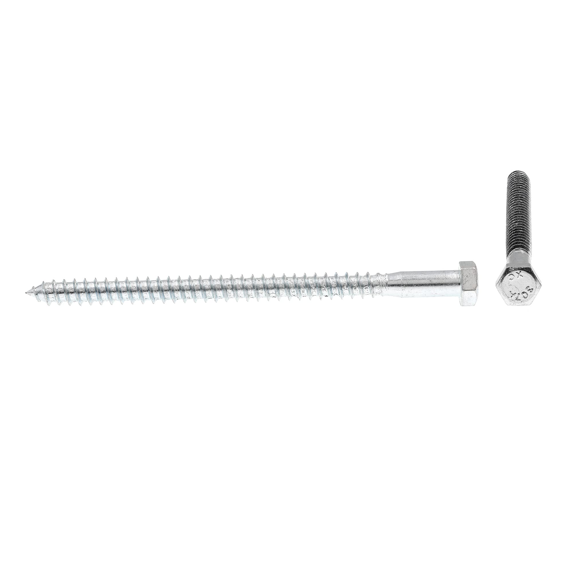 Prime-Line 9056560 Hex Lag Screws, 3/8 In. X 6 In., A307 Grade A Zinc Plated Steel (15 Pack)