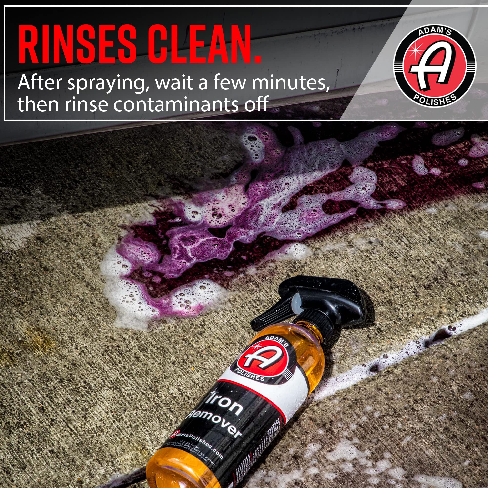 Adam's Polishes Iron Remover 5 Gallon - Iron Out Fallout Rust Remover Spray for Car Detailing | Remove Iron Particles in Car Paint, Motorcycle, RV & Boat | Use Before Clay Bar, Car Wax or Car Wash