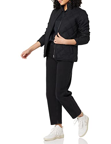 Amazon Essentials Women's Lightweight Padded Jacket, Black, Medium