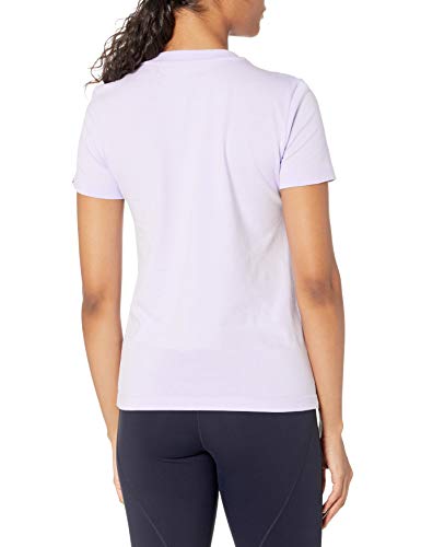 adidas Women's Foil T-Shirt Purple Tint/Silver Metallic Medium