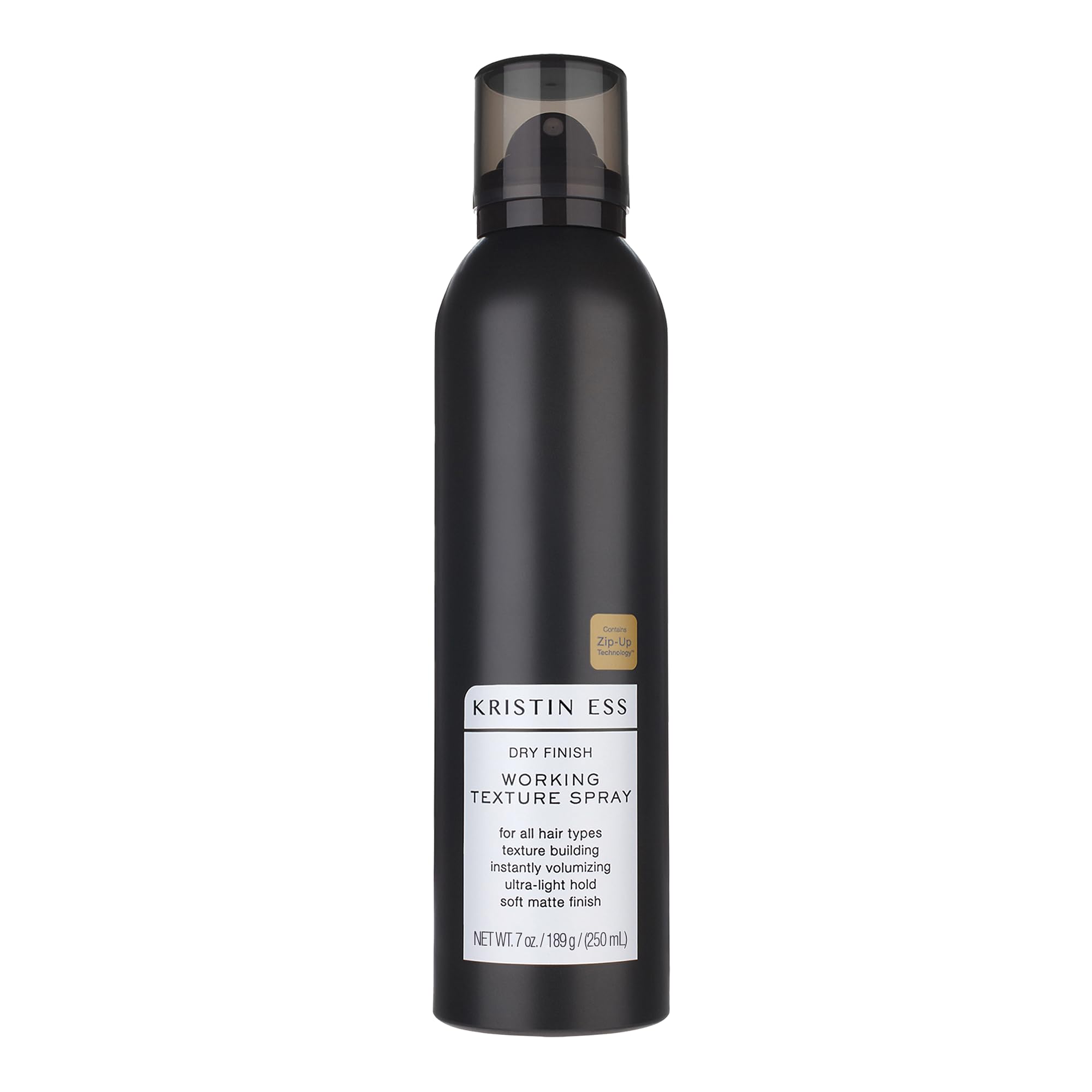 Kristin Ess Dry Texture Hair Spray | Volumizing & Texturizing Styler, Ultra-light Hold Hairspray for Curls, Waves, & Fine Hair | Soft Matte Finish, Fresh Pear Fragrance, 7 oz