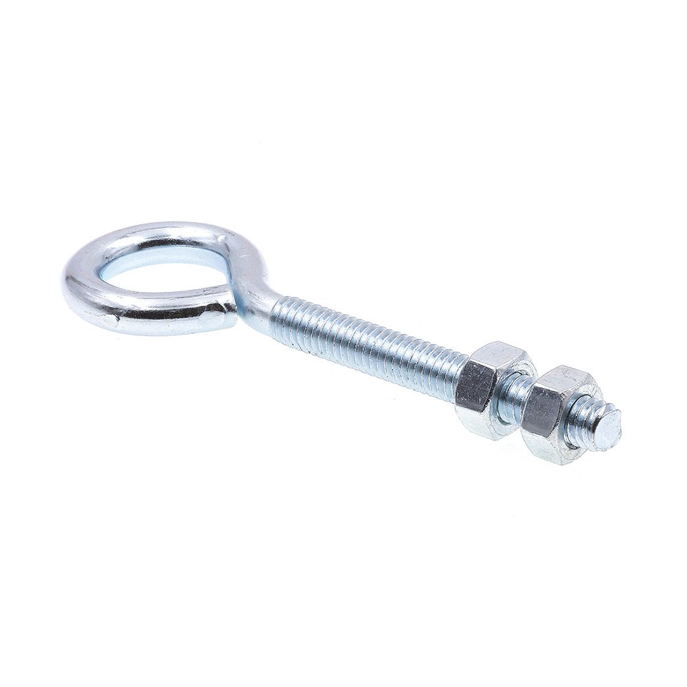 Prime-Line 9066630 Eye Bolts With Nuts, 5/16 In.-18 X 4 In., Zinc Plated Steel (20 Pack)