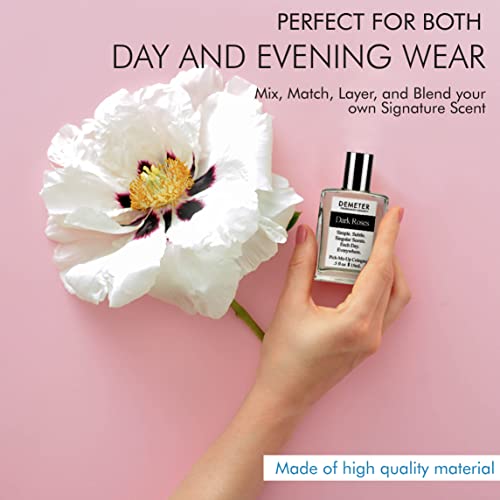 DEMETER Fragrance's Dark Flowers Humongous Miniature Set of 4 - Witching Hour - Dark Roses - Vampire Blooms - Transfixed - Perfume Sampler Set for Women