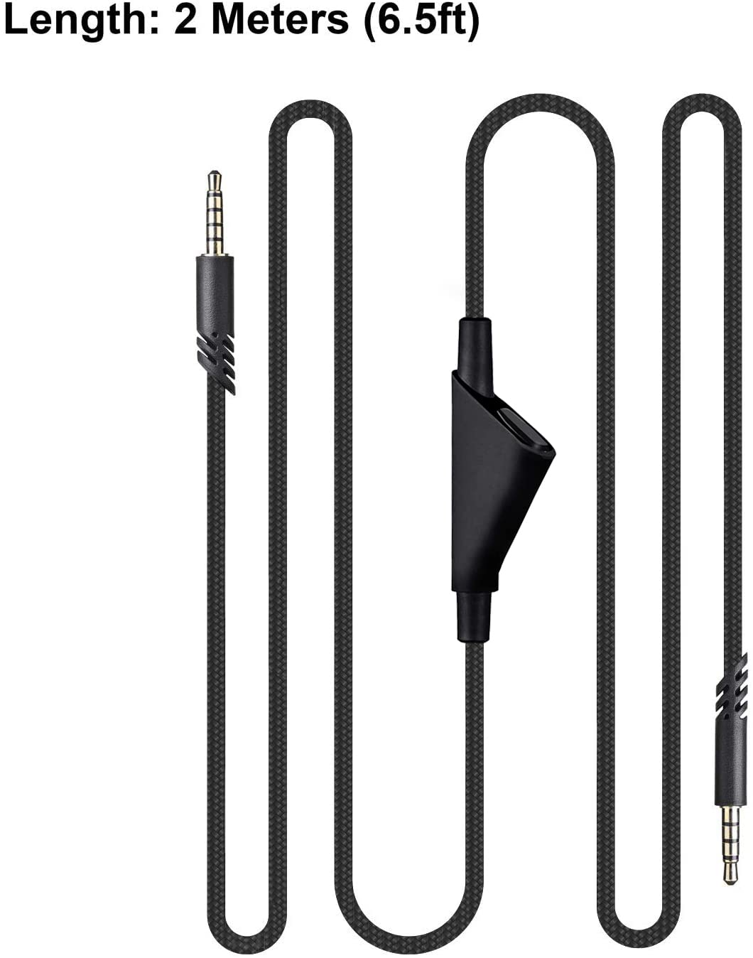 gozahad Astro A10 Cable Cord Adapter Replacement with Volume Control - Also Works with A40 &A40TR Gaming Headsets Xbox one ps4 Controller 2.0Meter (Without Inline Mute)