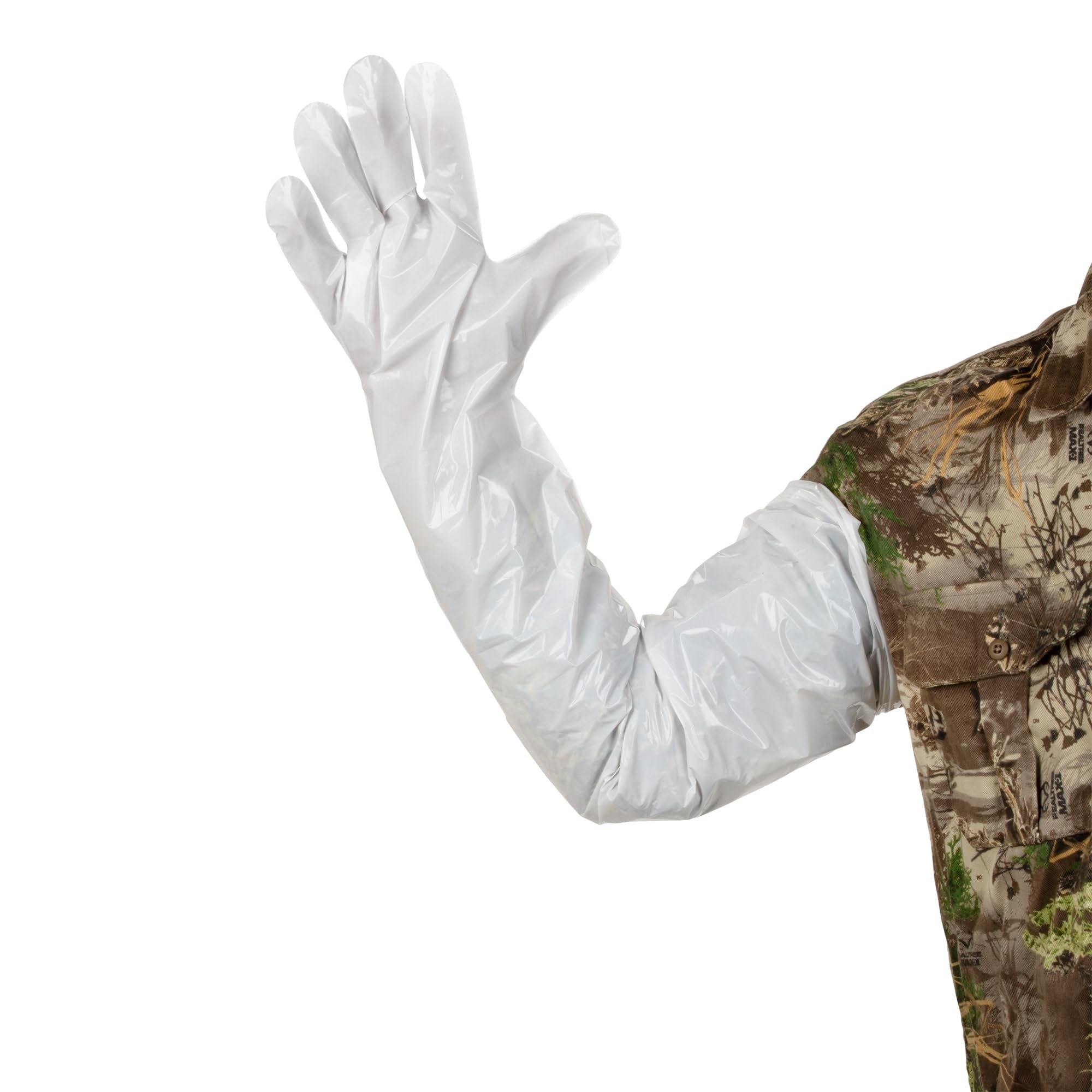 Allen Company Field Dressing Latex Gloves Set, Wrist & Shoulder Length, White, 6 Pairs of Each, 516
