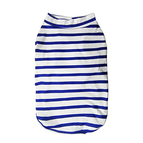 Dog Shirt for Small Dogs Basic Striped T-Shirts 100% Cotton Pet Clothes Puppy T-Shirts Cat Tee Soft Breathable Dog Shirts