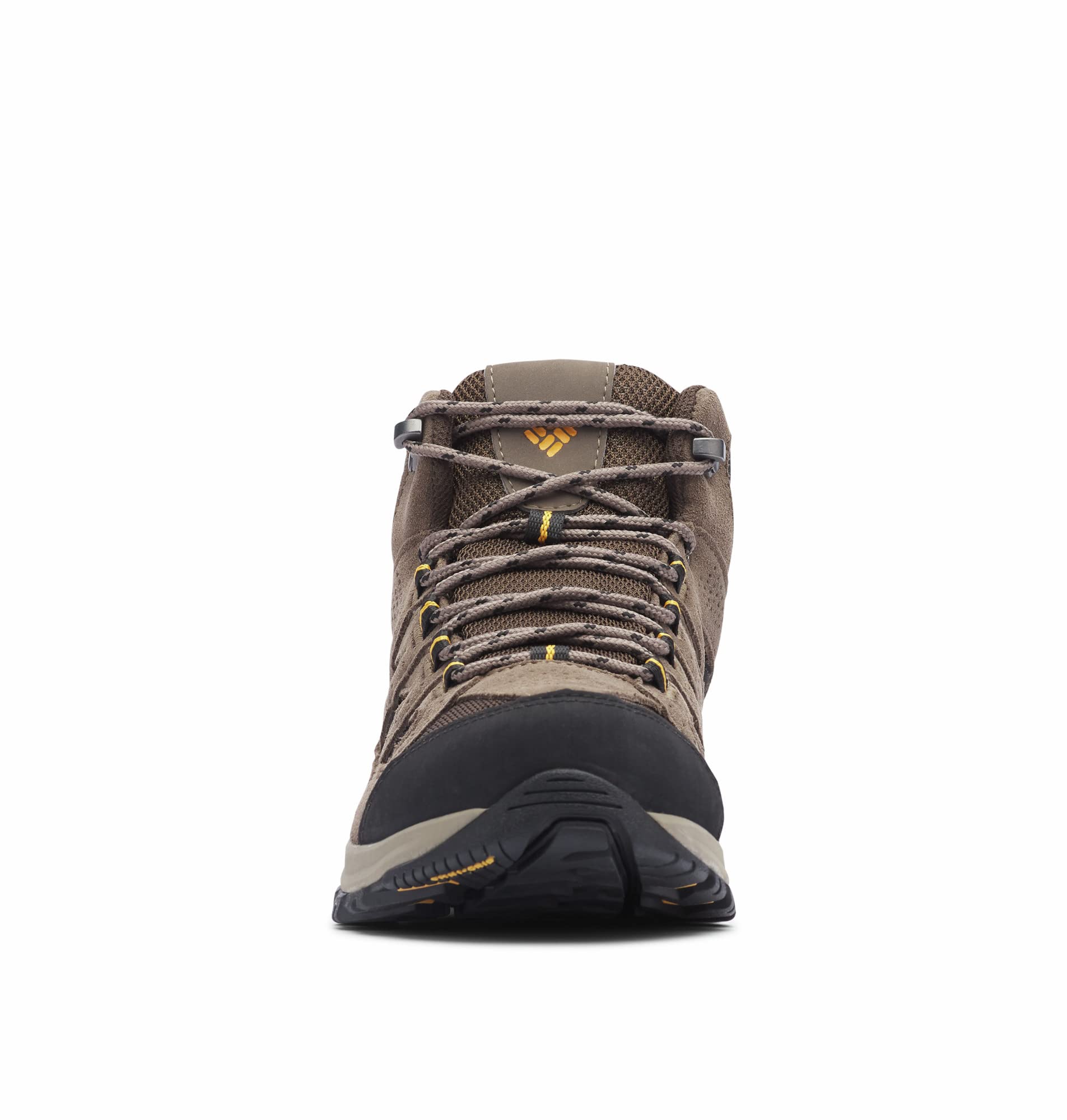 Columbia Mens Crestwood Mid Waterproof Boot Hiking Shoe, Cordovan/Squash, 12 US