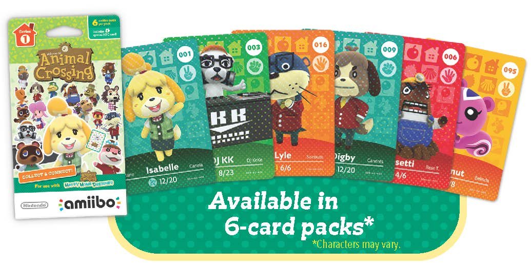 Animal Crossing Series 1 Single Pack of 6 Cards