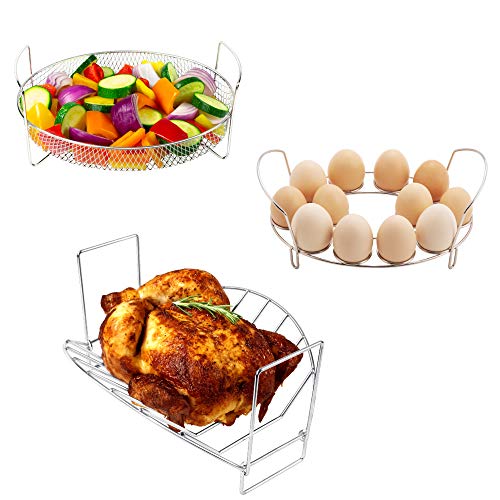 GoWISE USA GW22709 Ovate 9.5-Qt 12-in-1 Electric Pressure Cooker Oval with Slow Cook, Rice, Yogurt, Egg, Saute, Steamer, Keep Warm Functions + Accessories & Recipes, Stainless Steel