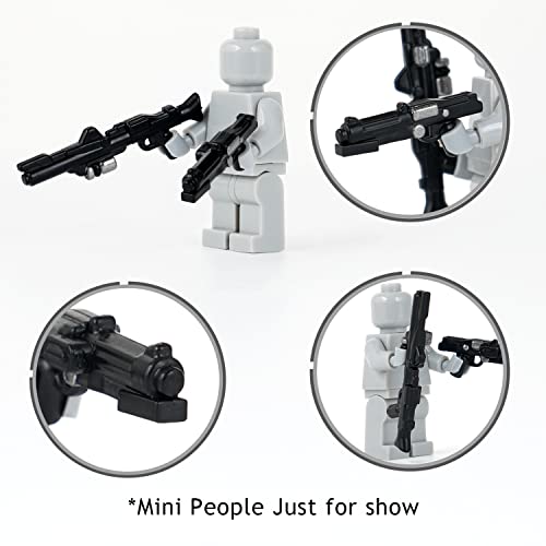 MOOXI-MOC 29Pcs Sci-fi Space Wars Minifigs Spray Paint Weapons Packs Set,Small Particle Building Block Toy Kit Compatible with Mainstream Brand
