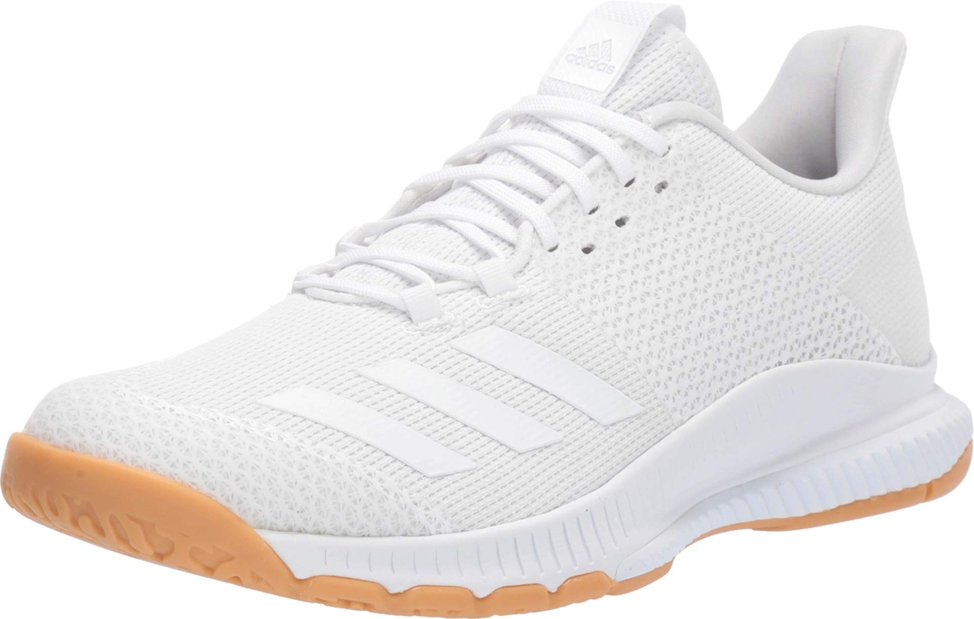adidas womens Crazyflight Bounce 3 Volleyball Shoe, White/White/Gum, 9.5 US