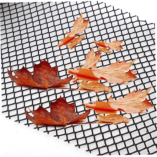 DOITOOL 1 Set Anti-Falling Net Roof Gutter Guard Mesh Fence Net Cover Mesh Strainer Downspout Filter Plastic Fencing Sink Nets Plastic Gutter Guard Plastic Gutter Guard Net Mesh Black Leaf