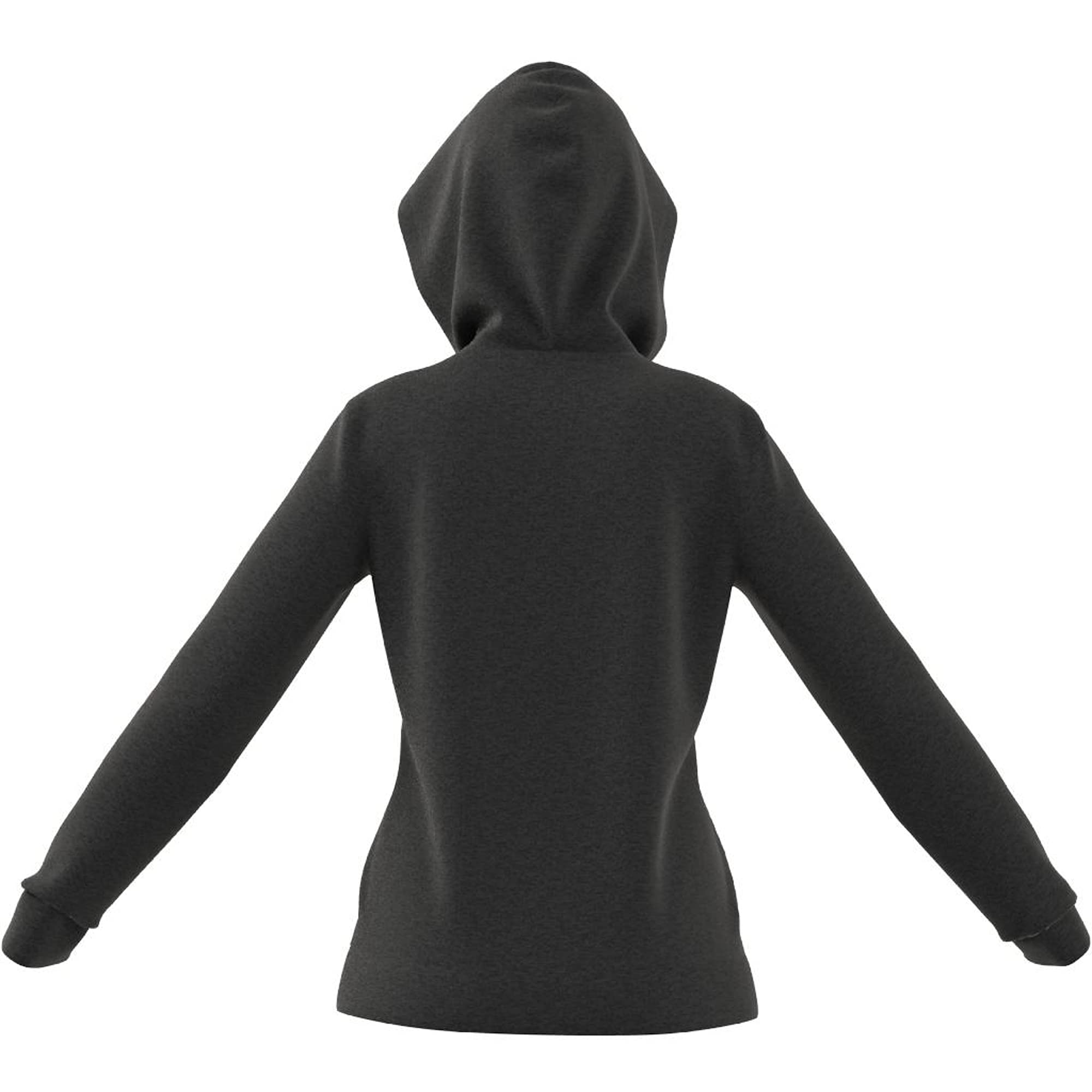 adidas womens Essentials Logo Full-Zip Hoodie Victory Crimson/White Large