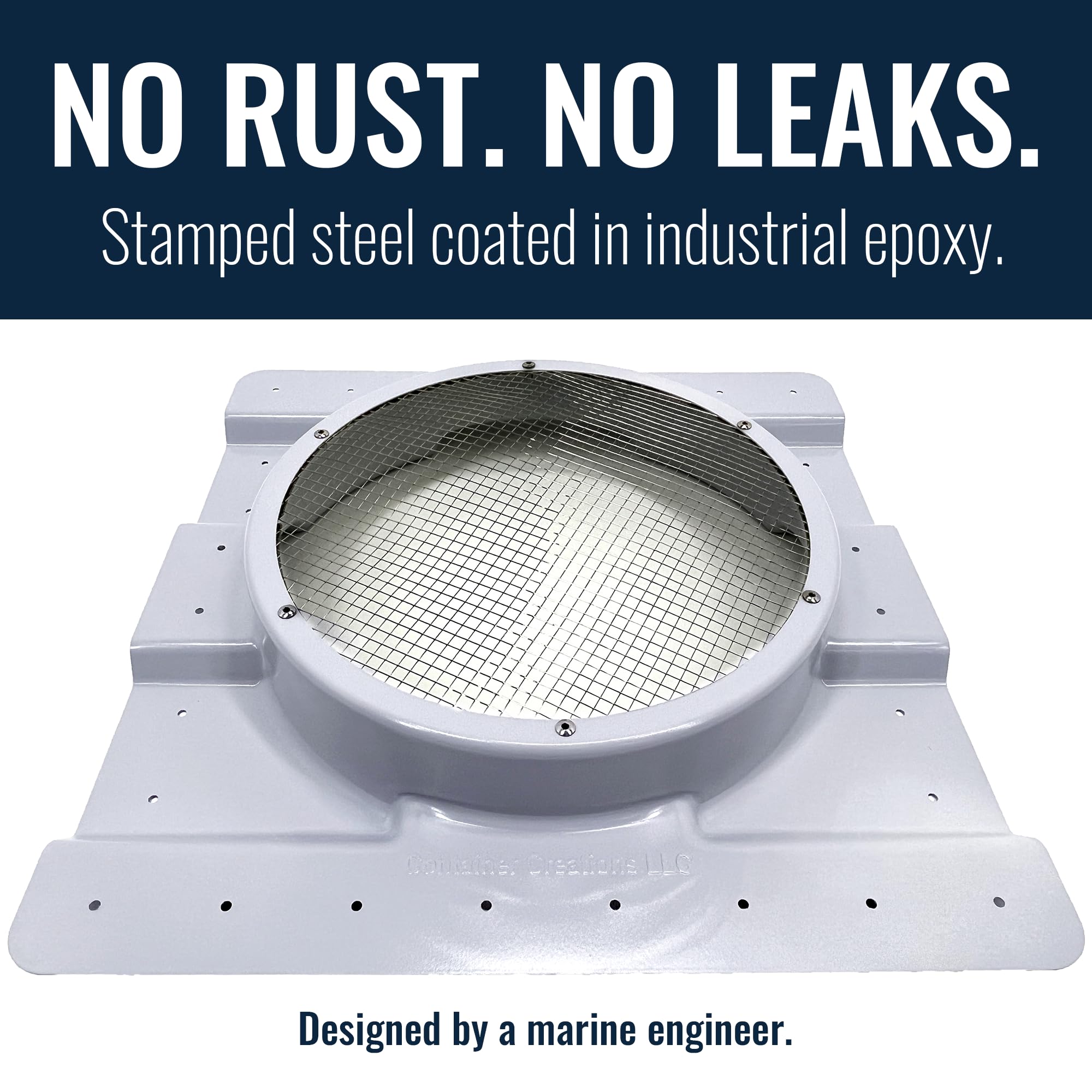 AdaptAIR Shipping Container Vent, Add 12-inch Whirlybird/Solar Vent, Reduce Heat & Condensation