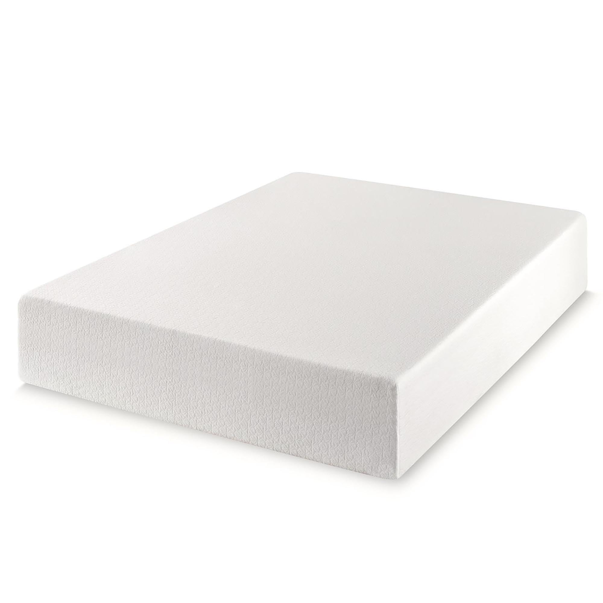 Best Price Mattress 14" Signature Green Tea Memory Foam Mattress, Cal King, White