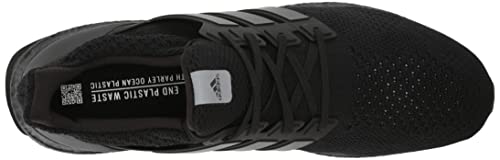 adidas Men's Ultraboost 5.0 DNA Running Shoe, Black/Black/Green, 11