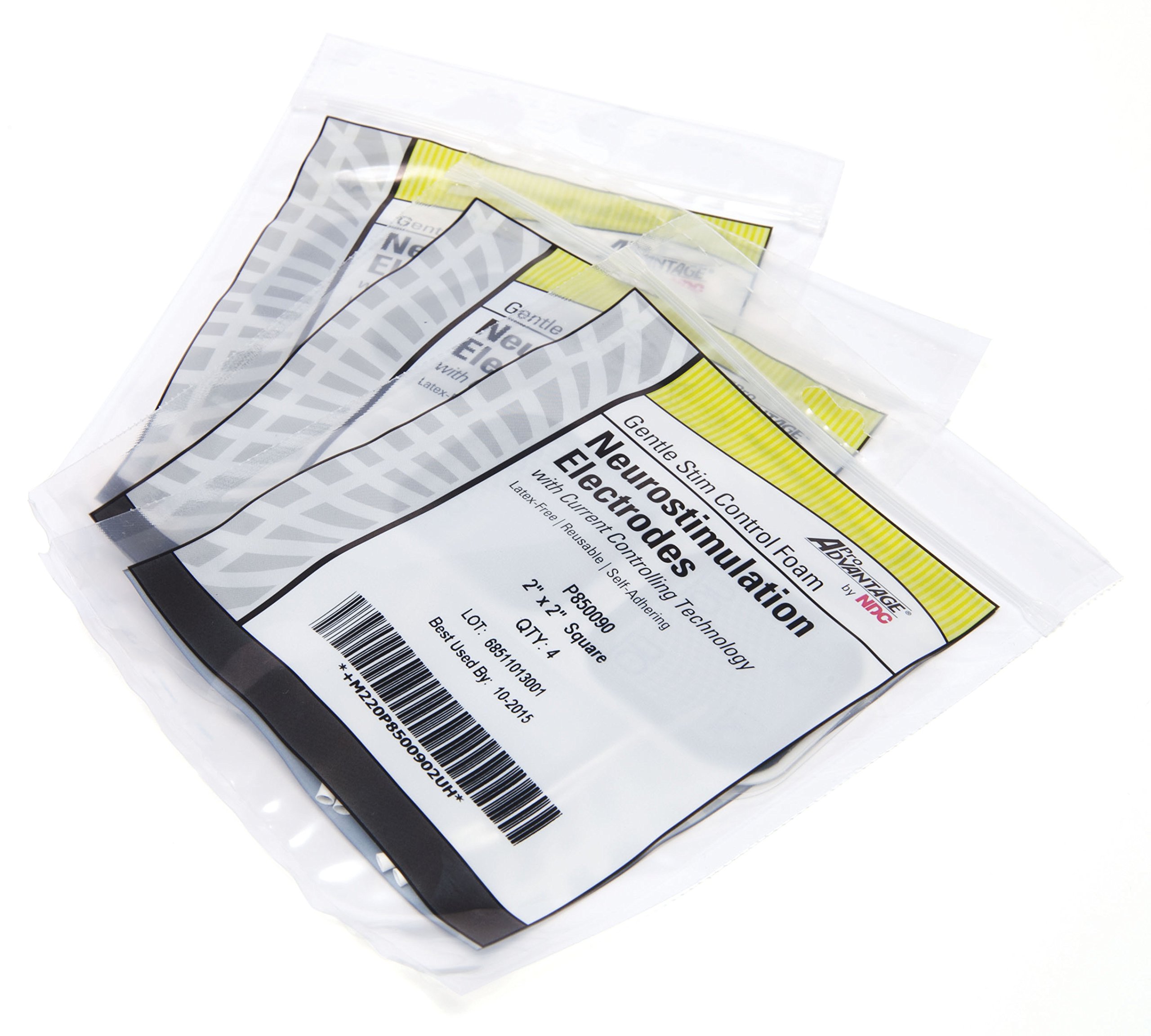 Pro Advantage P850090 Foam Electrode, 2" x 2" Square (Pack of 40)