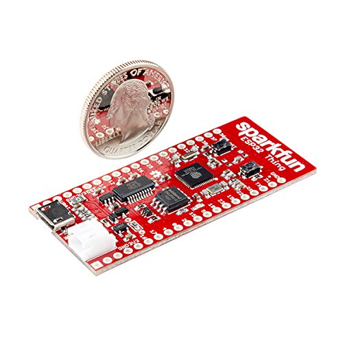 SparkFun ESP32 Thing Developement Board WiFi & microcontroller Compatible with Bluetooth for IoT & prototyping Projects w/Integrated LiPo Battery Charger 4MB Flash Memory 3 to 3.6V Operating Range