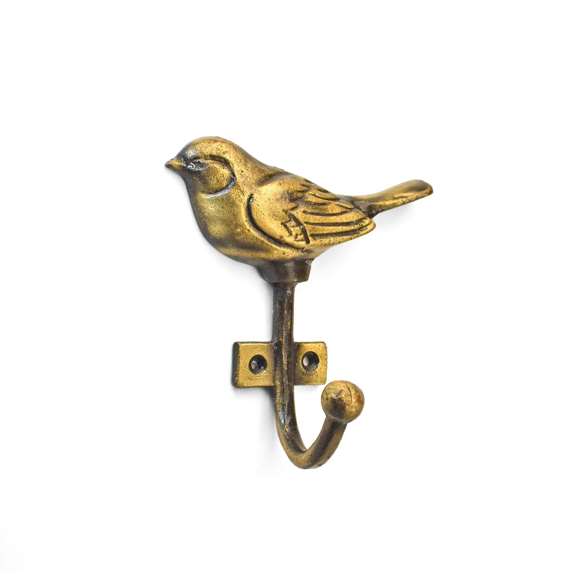 BROOK AND BIRCH Bird Wall Hook Antique Animal Bird Iron Hook Vintage Iron Coat Hook Hanger for Hanging Coat Towel Hat Bags Cups Wall Mounted - 1 pc