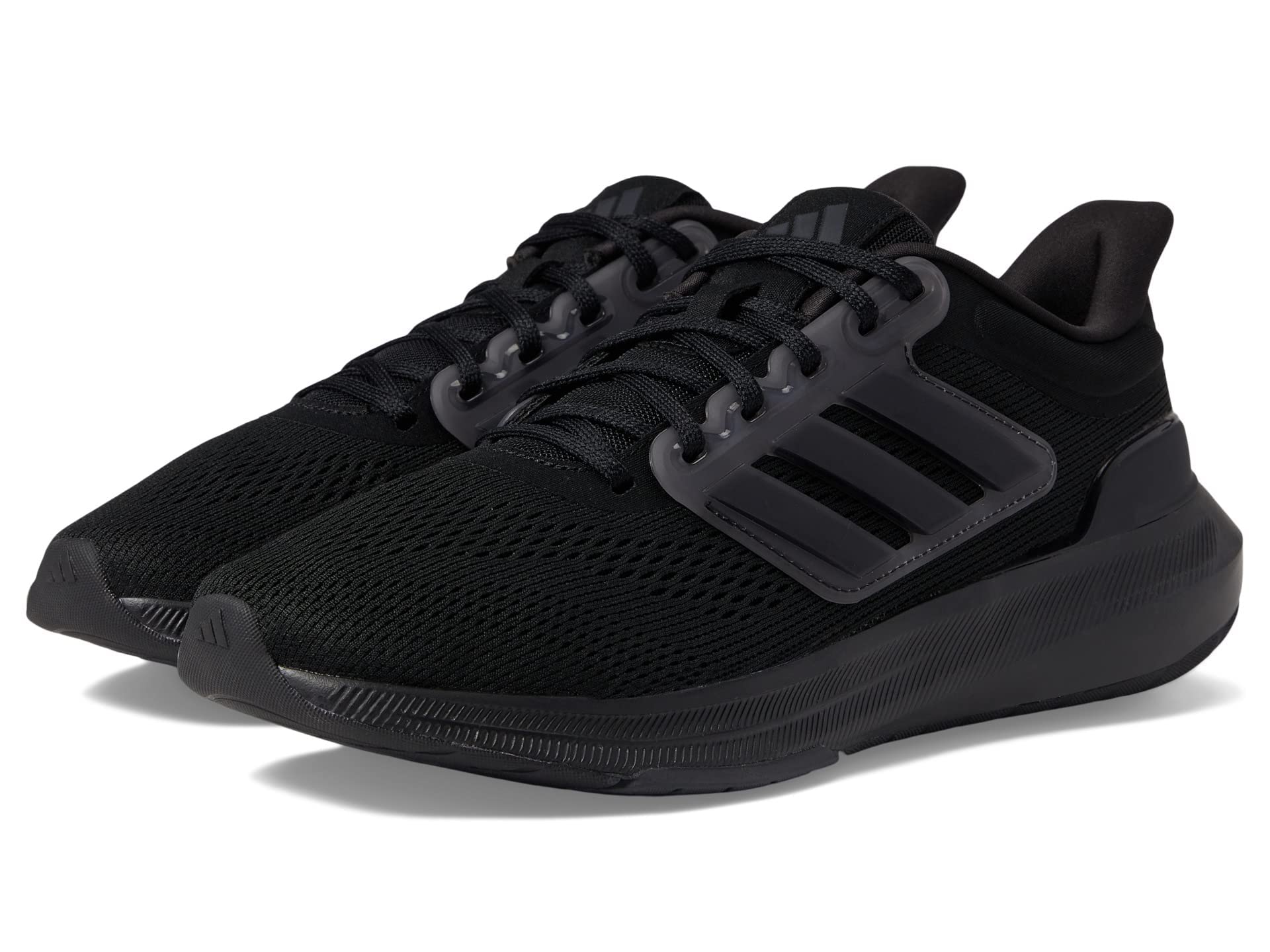 adidas Men's Ultrabounce Running Shoe, Black/Black/Carbon (Wide), 9