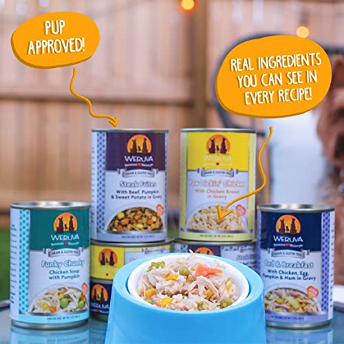 Weruva Classic Dog Food, Variety Pack, Baron's Batch, Wet Dog Food, 14oz Cans (Pack of 12), Multi
