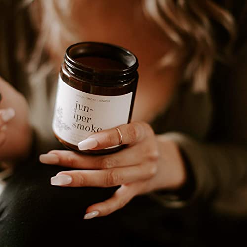 Broken Top Juniper Smoke Pure Soy Candle | 9 oz. | Wood, Smoke & Juniper 50-Hour Burn Time. Natural Cotton Wick, Vegan, No Parabens, No Phthalates