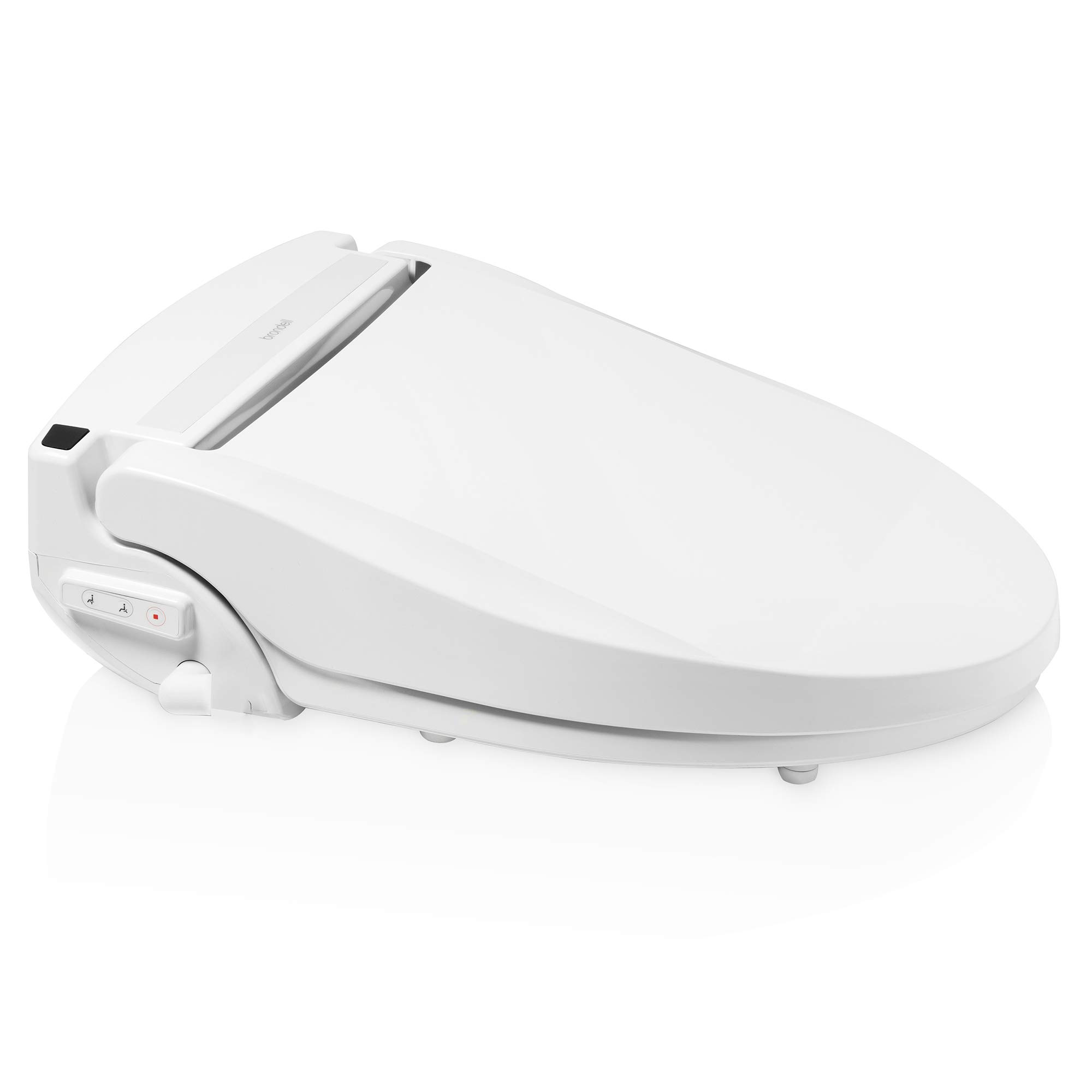 Brondell EM617 Swash Elongated Electronic Bidet Seat, Fits Elongated Toilets, White