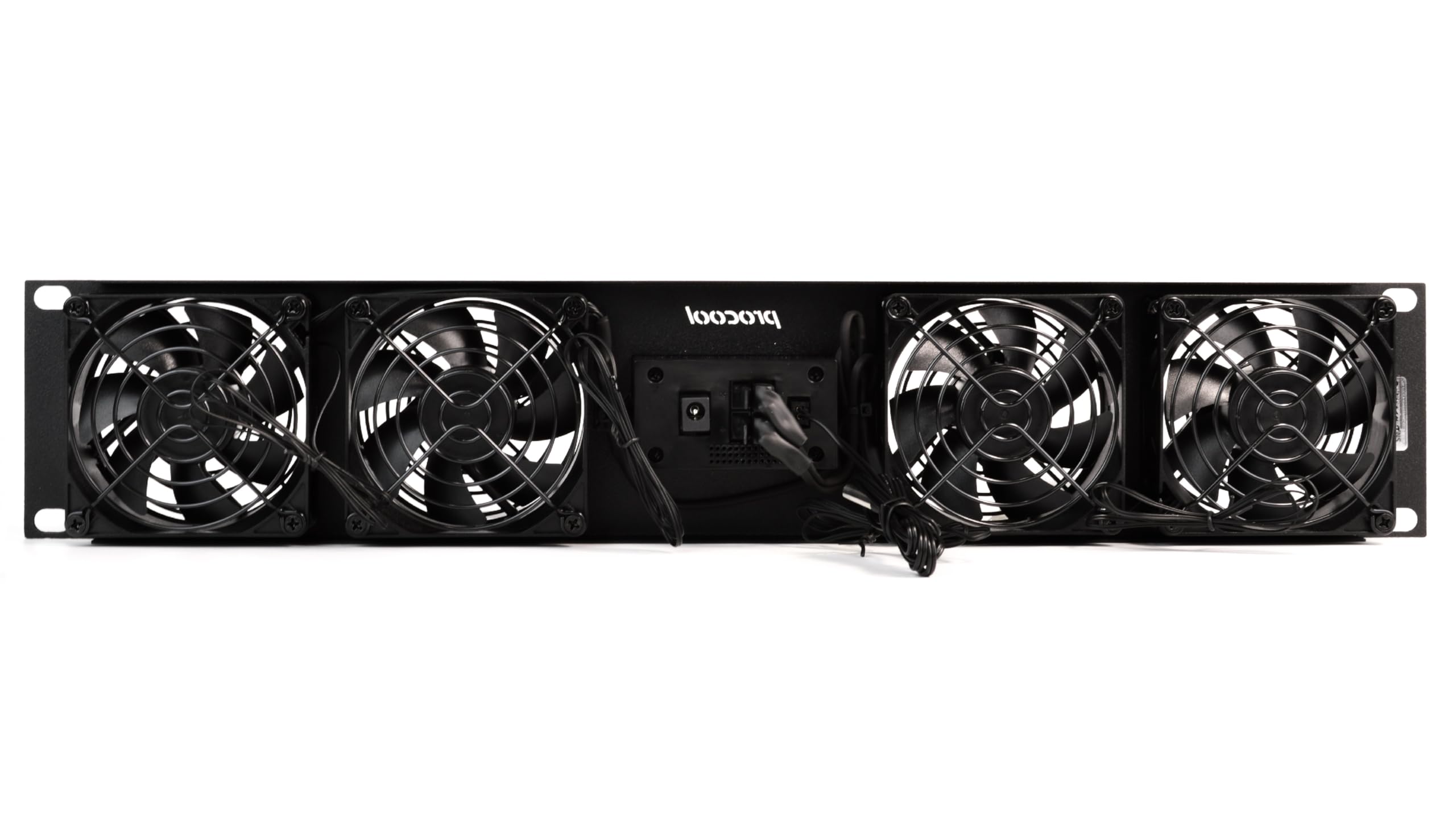 PROCOOL SP480XT-E / 2U Temperature Controlled Silent Rack Fan/Airflow= Exhaust/Home Theater AV Cabinet Cooling Broadcast Server Recording Studio Rack Fan