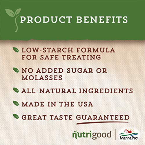 Nutrigood Low-Sugar Snax | Apple Flavor Horse Treats | 4 Pounds
