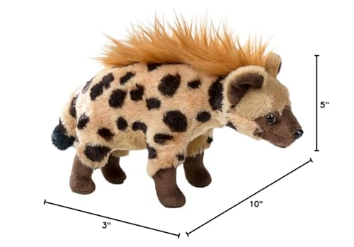 Forest & Twelfth 10" Stuffed Hyena Plush, Majestic Animal Collection Stuffed Animal, Premium Materials, Best Gift for Kids Age 3+, Nursery and Room Decor (10" Hyena)