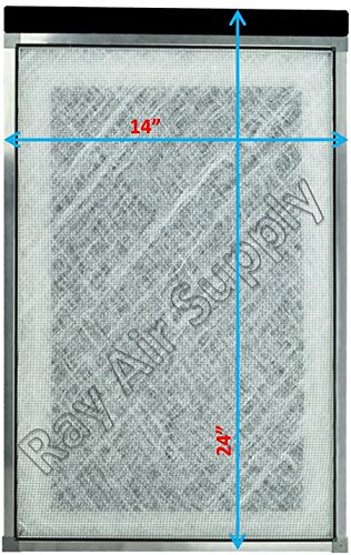 RAYAIR SUPPLY 14x24 Dynamic Air Cleaner Replacement Filter Pads 14x24 Refills (3 Pack) White