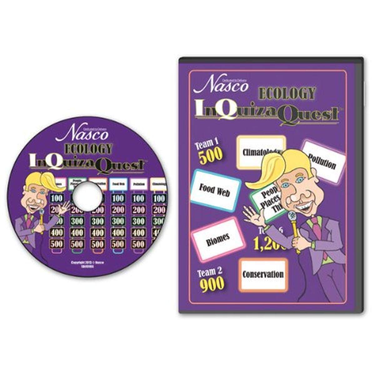 Nasco SB49986 InQuizaQuest Interactive Game Show Style CD-ROM, Ecology