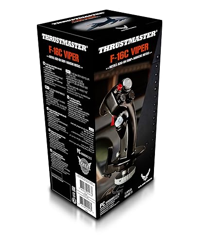 F-16C Viper Hotas Add-On Grip - Versatile Replica Fighter Aircraft Flight Stick for Flight Games and Simulations (Electronic Games)