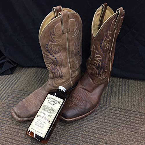 Leather Milk Leather Boot & Shoe Conditioner and Cleaner - No. 6 - All-Natural, Non-Toxic Shoe Care Cream Made in The USA. 2 Sizes. Includes Polishing Applicator Pad!