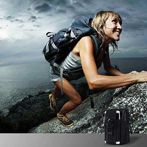 Tactical Waist Belt Bag | Universal Outdoor EDC Military Holster Wallet Pouch Phone Case Gadget Pocket for iPhone X 8 7 6 6s Plus Samsung Galaxy S8 S7 S6 S5 S4 S3 Note 8 5 4 3 2 LG HTC