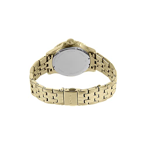 Fossil Women's FB-01 Quartz Stainless Steel Three-Hand Watch, Color: Gold (Model: ES4746)
