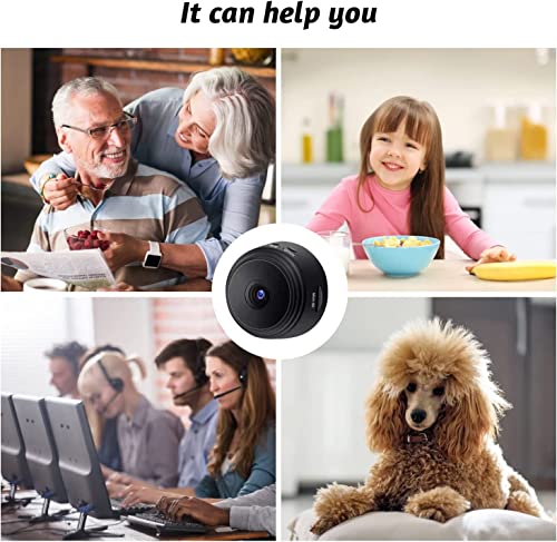 Spy Camera Hidden Camera,1080P Magnetic Mini WiFi Camera for Home Office Security,Pet Mini Home Cam with Babysitter Surveillance,Lndoor Camera with Motion Detection Night Vision