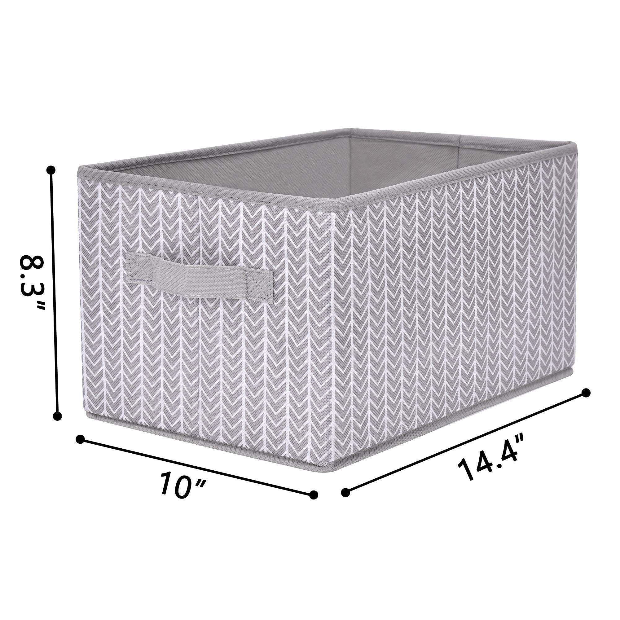 GRANNY SAYS Bundle of 2-Pack Closet Hanging Organizer & 3-Pack Rectangle Storage Bins