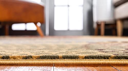 Unique Loom Barista Collection Area Rug - Java (5' 3" x 8' Rectangle, Beige/ Black)