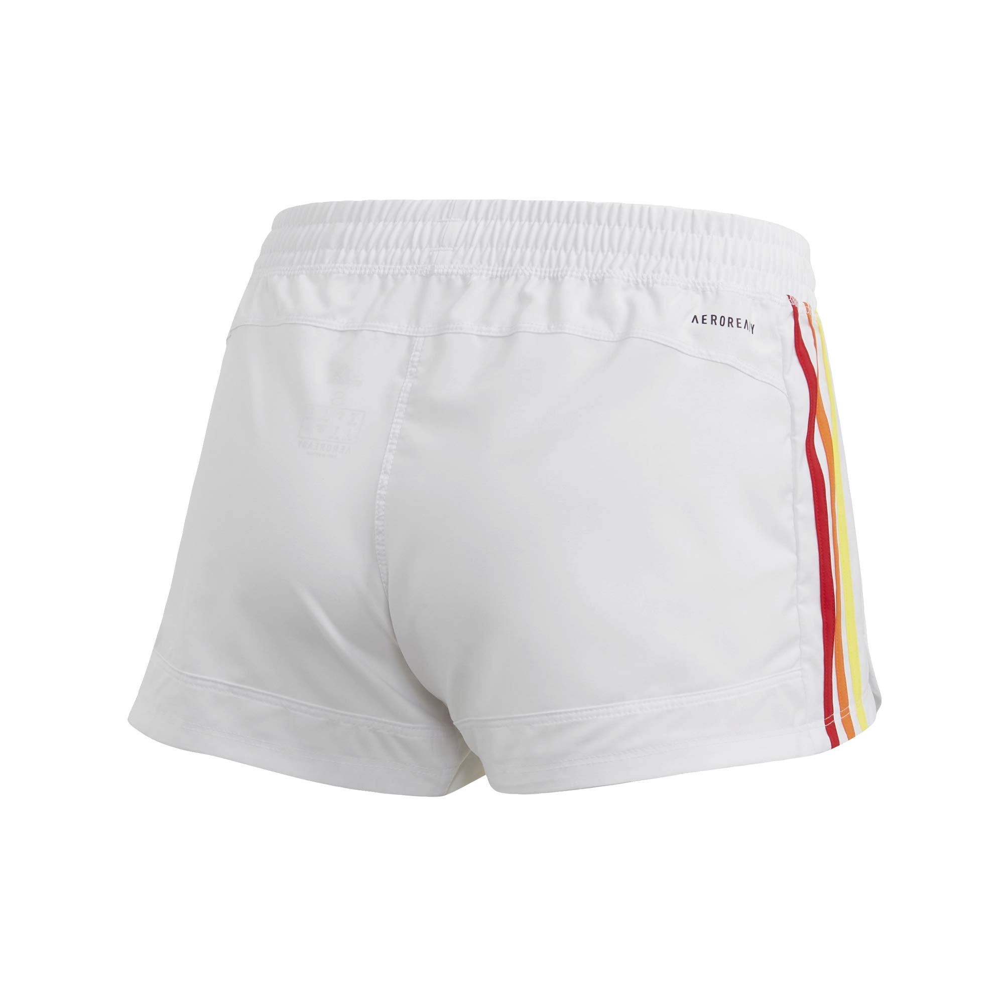 adidas womens Pride Pacer Shorts White Large